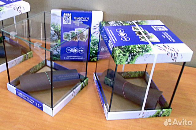 Аквариумы куб 23 литра новые