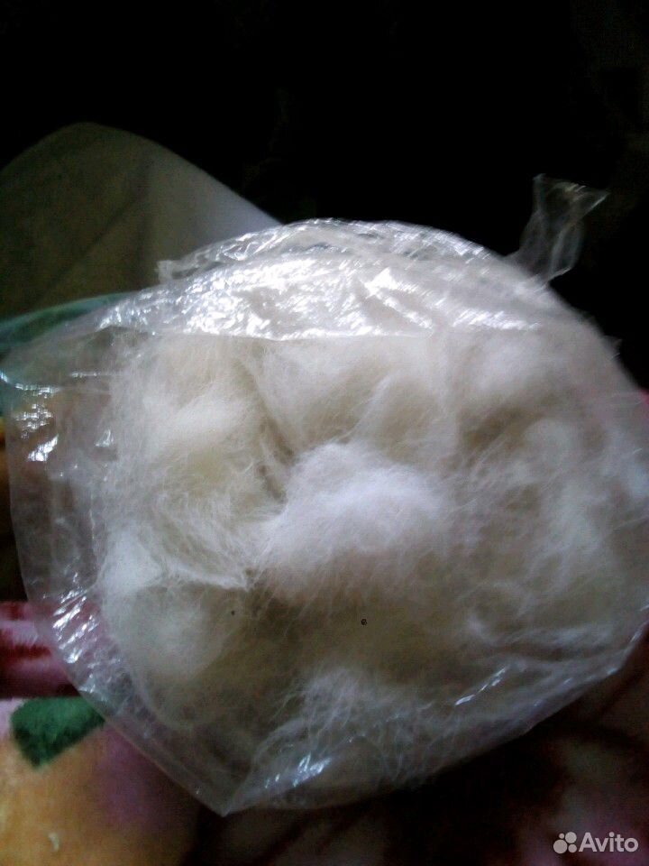 Шерсть собачья белая Акиты Ину