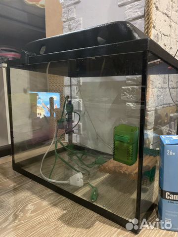 Аквариум 47 л для красноухой черепахи