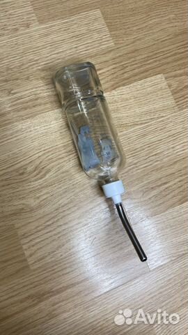 Стеклянная поилка 250 мл для грызунов