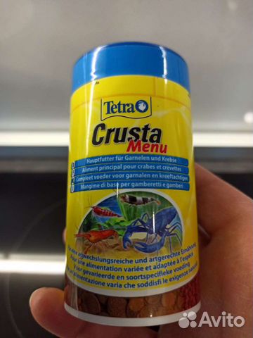 Tetra Crusta menu. Корм для креветок