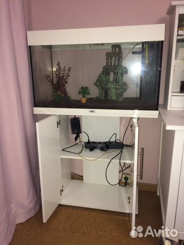 Аквариум с тумбой juwel RIO125 белый и акссесуары