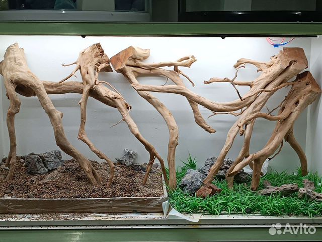 Декор аквариумные натуральные коряги и камни